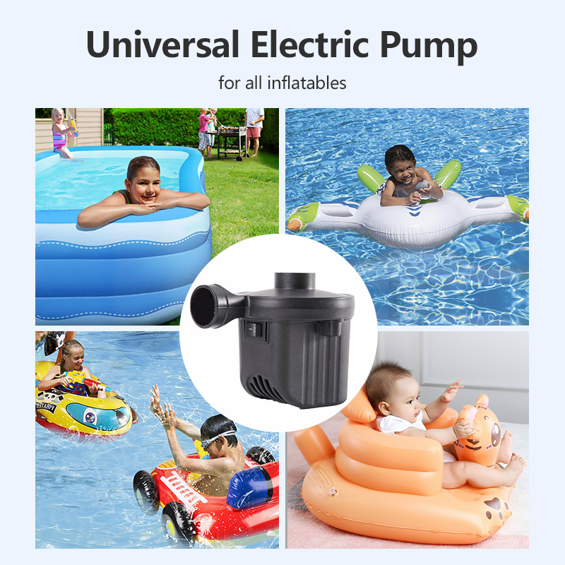 Portable Air Pump AC Electric Air Pump Inflation Pump Deflate Air Bed ...