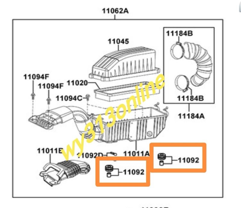Original Proton BLM FLX Air Cleaner Lower Bush | Shopee Malaysia