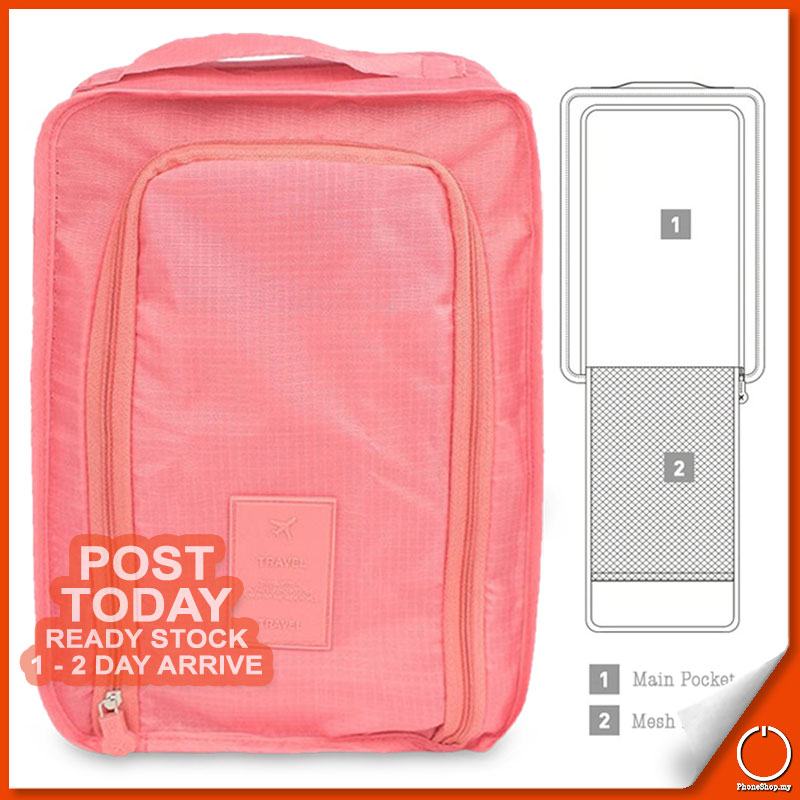 𝐋𝐈𝐆𝐇𝐓 𝐖𝐄𝐈𝐆𝐇𝐓 Travel Shoes Pouch Organizer Waterproof Nylon ...