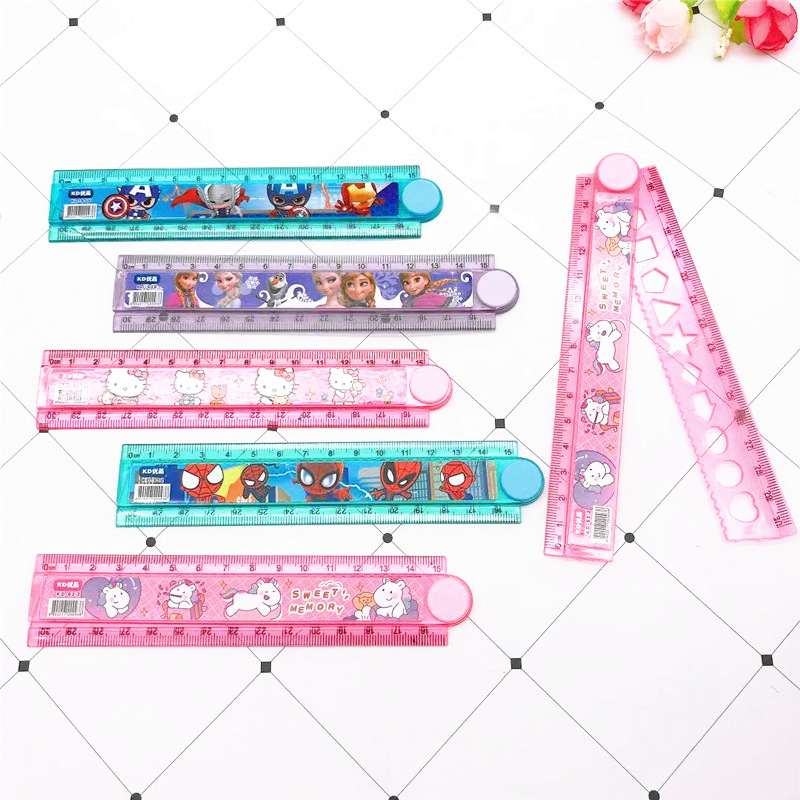30cm Ruler Cute Folding Pembaris Cute Skala Lipat Cartoon Kartun ...