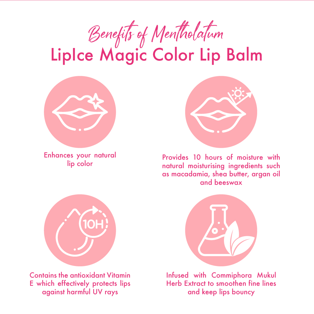 LipIce Fragrance Free Magic Color - Rose Pink Strawberry | Shopee Malaysia