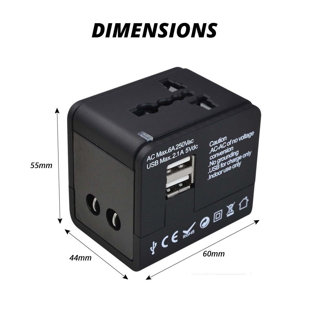 Universal Travel Plug Converter Multi-Function USB Conversion Charger ...