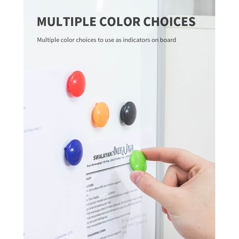 Deli Whiteboard Magnet Button Φ30mm | Shopee Malaysia