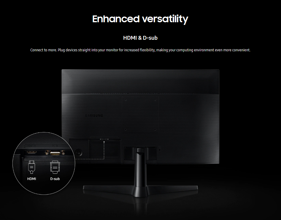Samsung 24'' Essential Monitor S3 S31C LS24C310EAEXXS Full HD TV ...