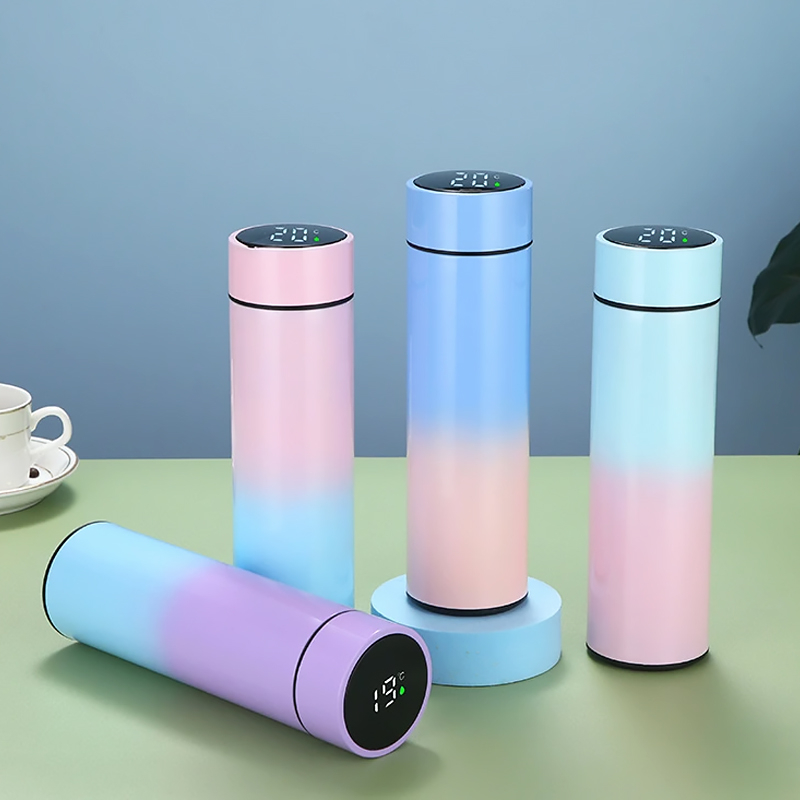 𝐃𝐎𝐔𝐁𝐋𝐄 𝐋𝐀𝐘𝐄𝐑 𝐈𝐍𝐒𝐔𝐋𝐀𝐓𝐈𝐎𝐍 Stainless Steel Smart LED Thermal Flask 500ml ...