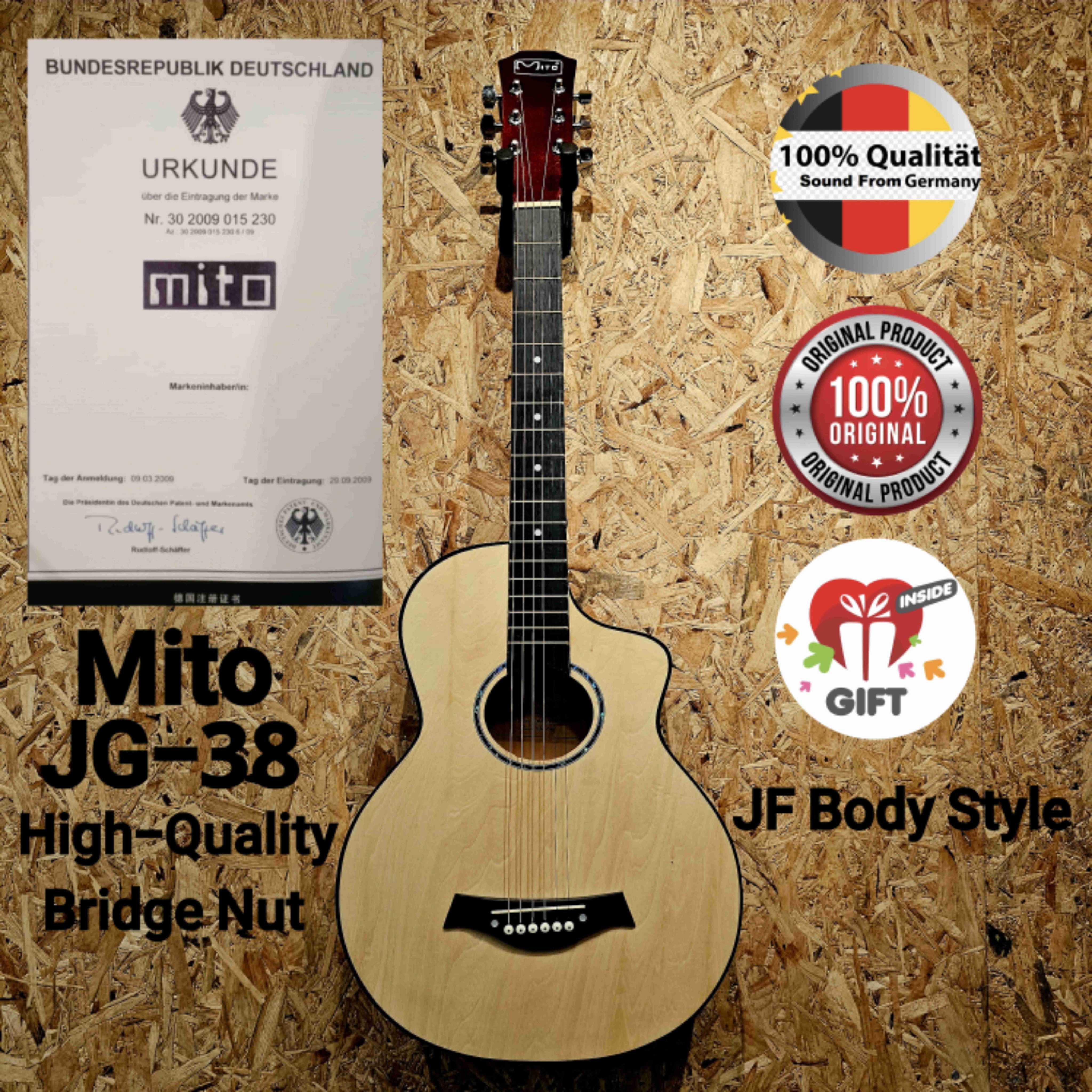 Mito MG38 / JG-38/ PF-38 / D-38 Acoustic Guitar Folk with Pickguard ...