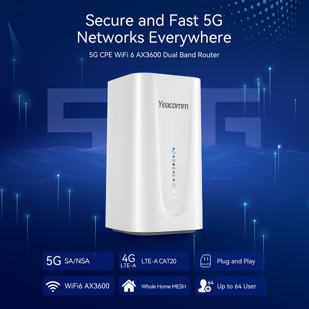 WIFI6 AX3600 5G MOD MODEM Modified By Pass Hotspot Yeacomm FOURFAITH ...