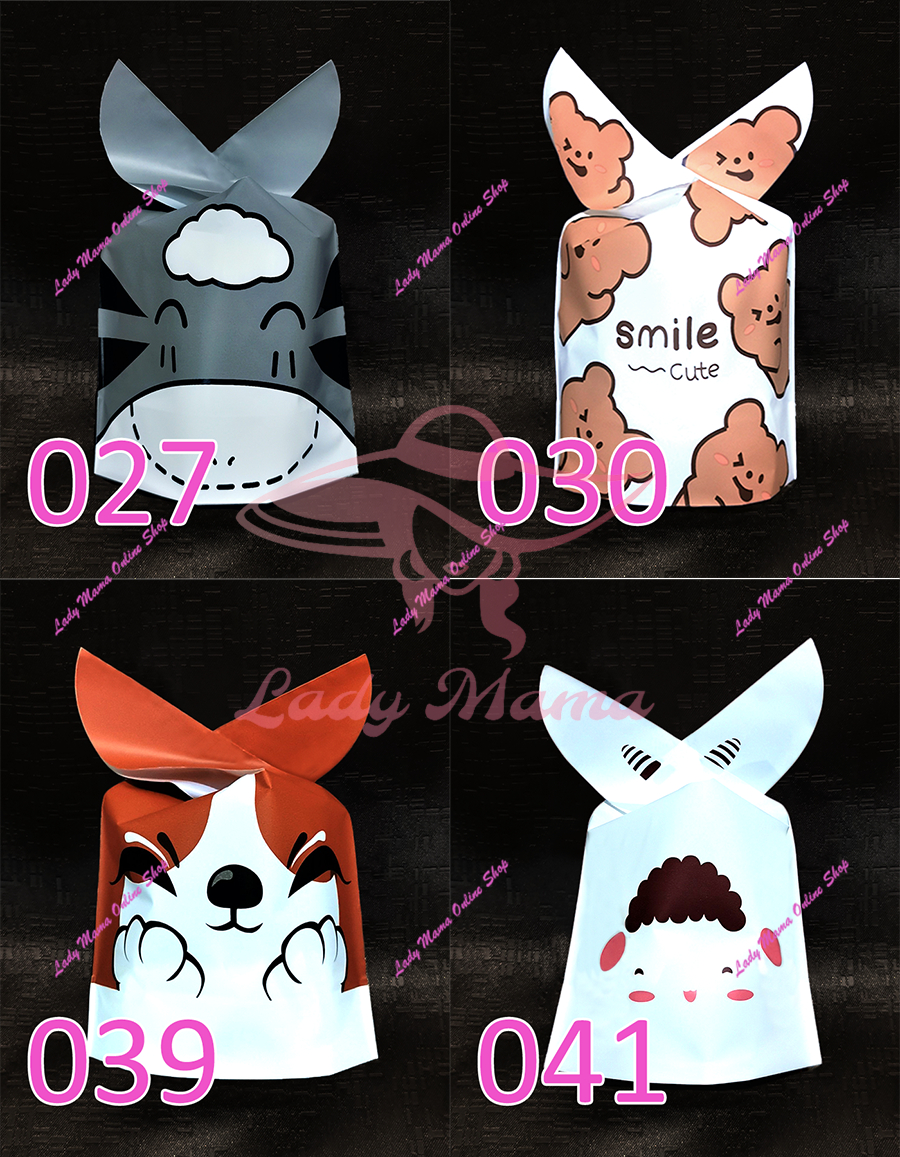 Rabbit Gift Bag Cute Animals Packaging Doorgift Goodies Candy Plastic ...