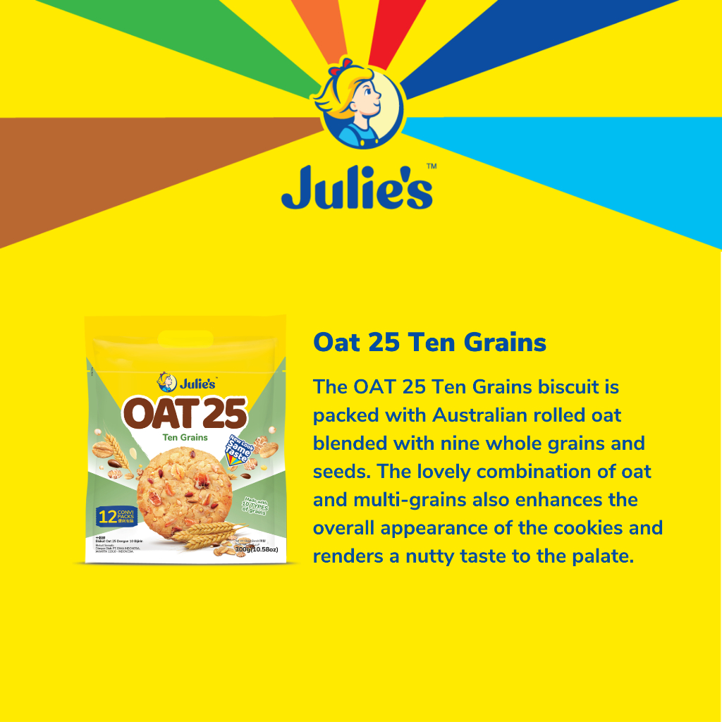 Julie's Oat 25 Ten Grains 300g x 1 pack | Shopee Malaysia