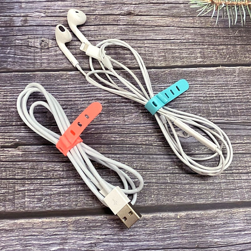 𝐄𝐀𝐒𝐘 𝐀𝐃𝐉𝐔𝐒𝐓𝐌𝐄𝐍𝐓 Winder Cable Tie Silicone USB Wire Cord Holder Clip ...