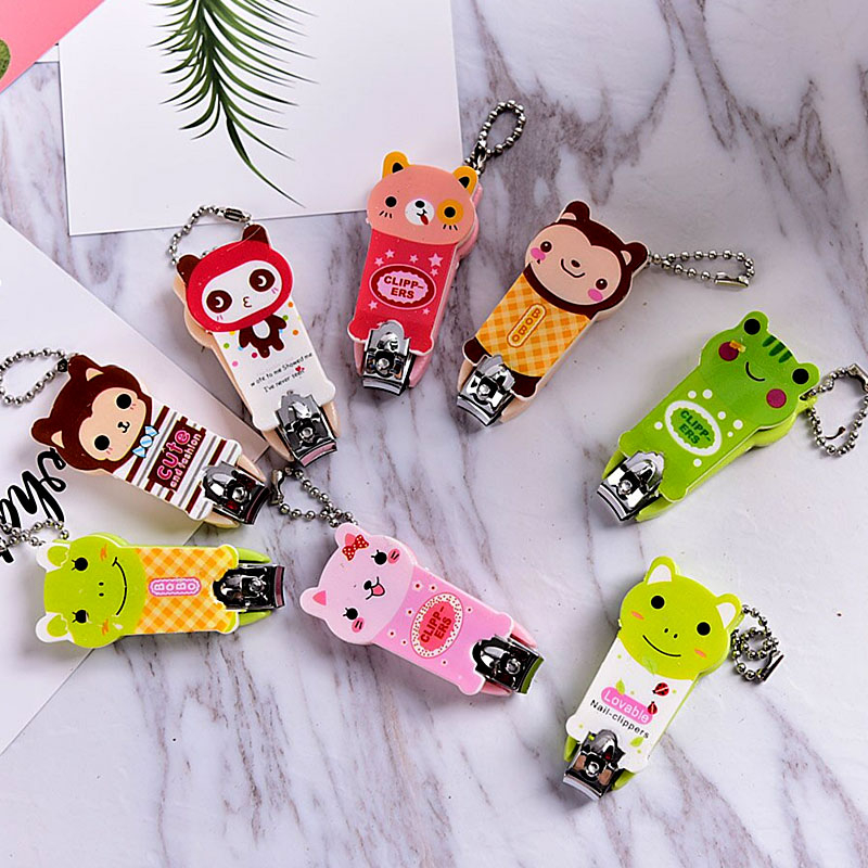 𝐒𝐓𝐀𝐈𝐍𝐋𝐄𝐒𝐒 𝐒𝐓𝐄𝐄𝐋 Cute Cartoon Nail Clipper Cutter Keychain Manicure ...