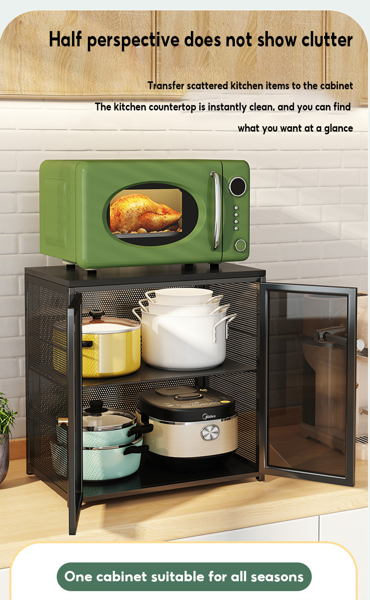 Multipurpose Metal Cabinet Kitchen Storage Kabinet Table Dish Storage ...