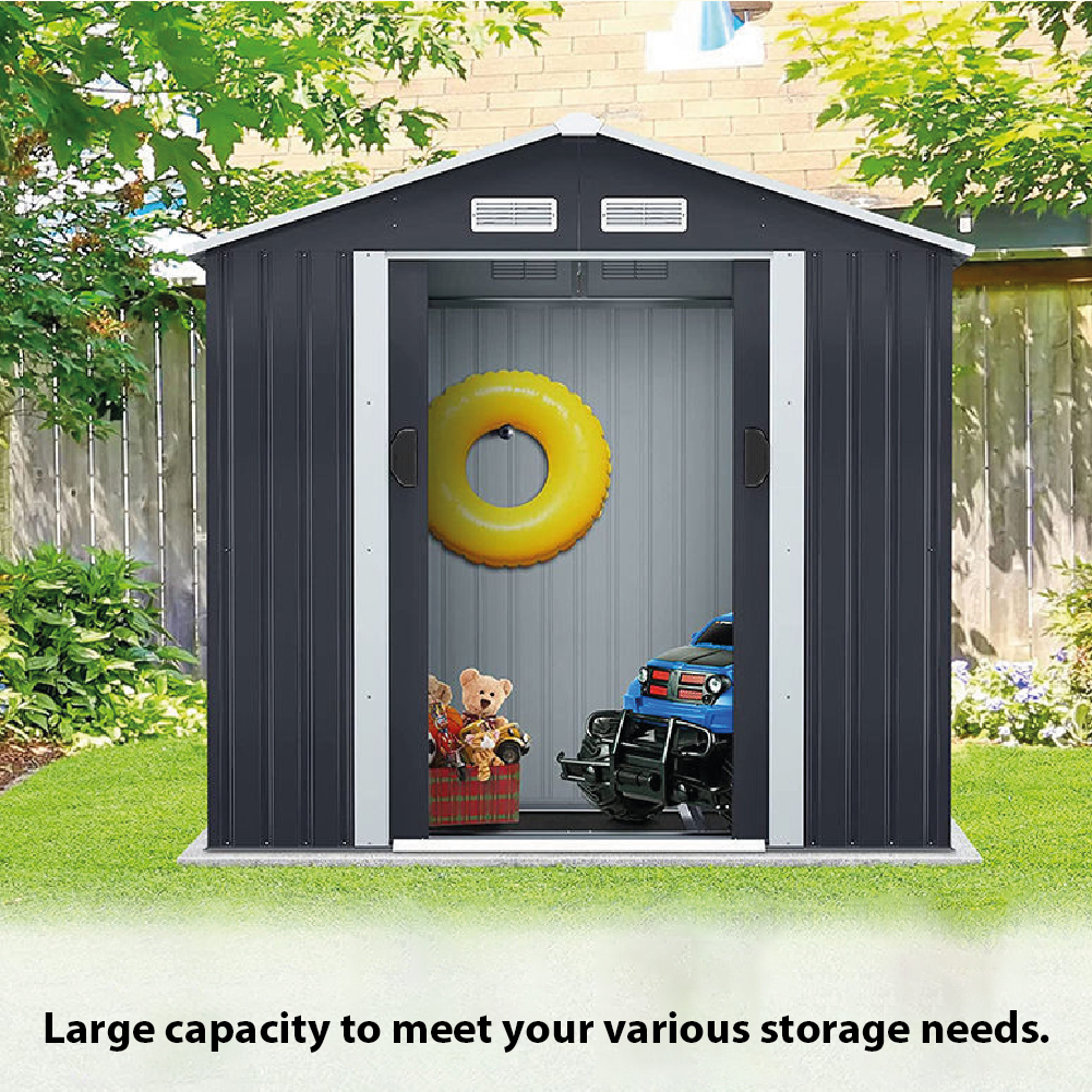 Outdoor Storage Cabinet Garden Storage Shed Backyard Storage Waterproof ...
