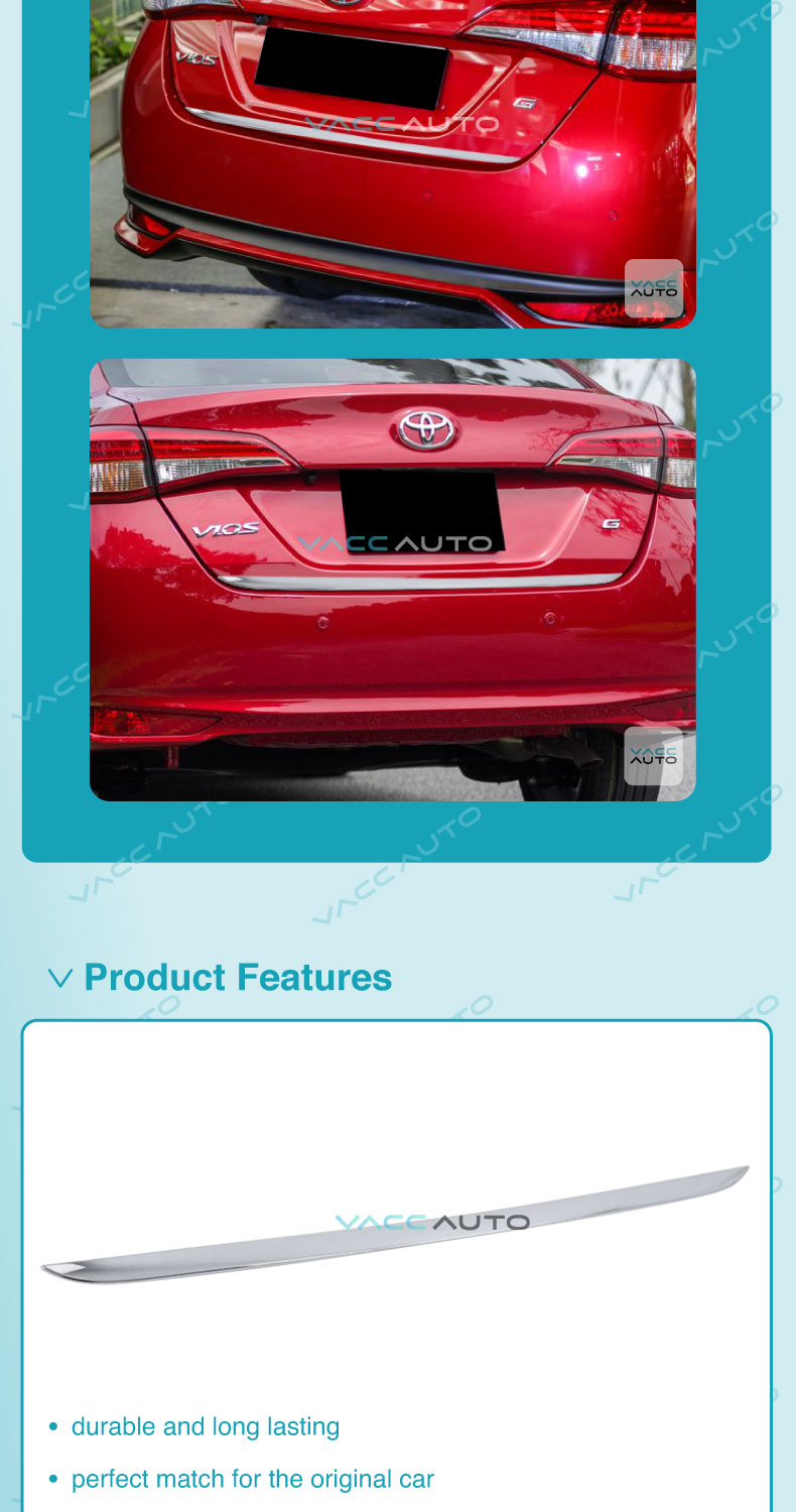 Toyota Vios NSP151 Rear Bonnet Chrome Lining Tail Gate 2019-2023 NSP151 ...