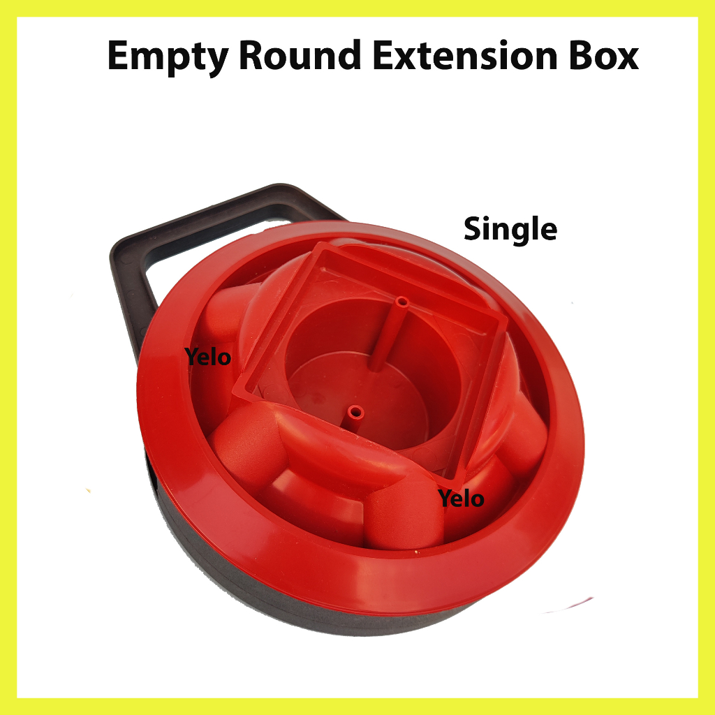 Double Or Single Round Extention Plug Box Empty Round Box | Shopee Malaysia