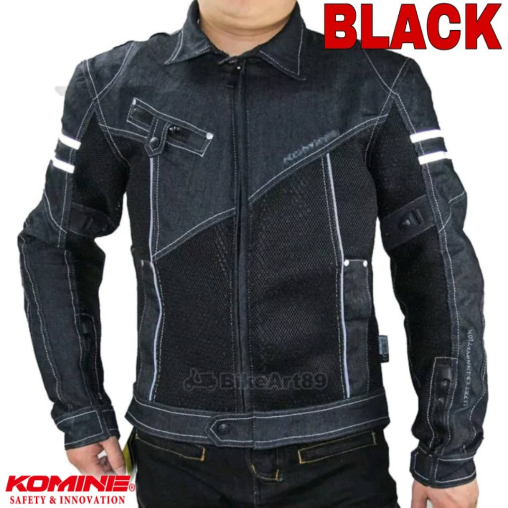 Jacket KOMINE JK006 Waterproof Fashion Denim Mesh Motorcycle Riding ...