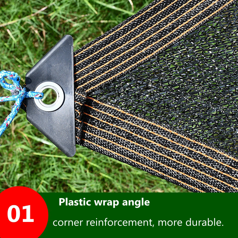 C-Mall Outdoor Swimming Pool Cover Black Sunshade Net Anti-UV Awning ...