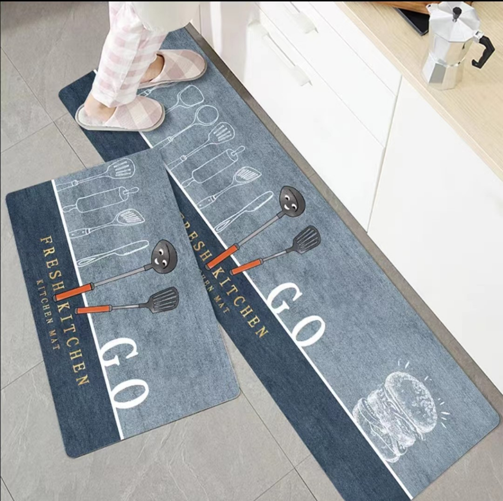 CozyJoy Kitchen Mat 40x60cm/40x120cm Diatomite Floor Mat Anti slip Long ...