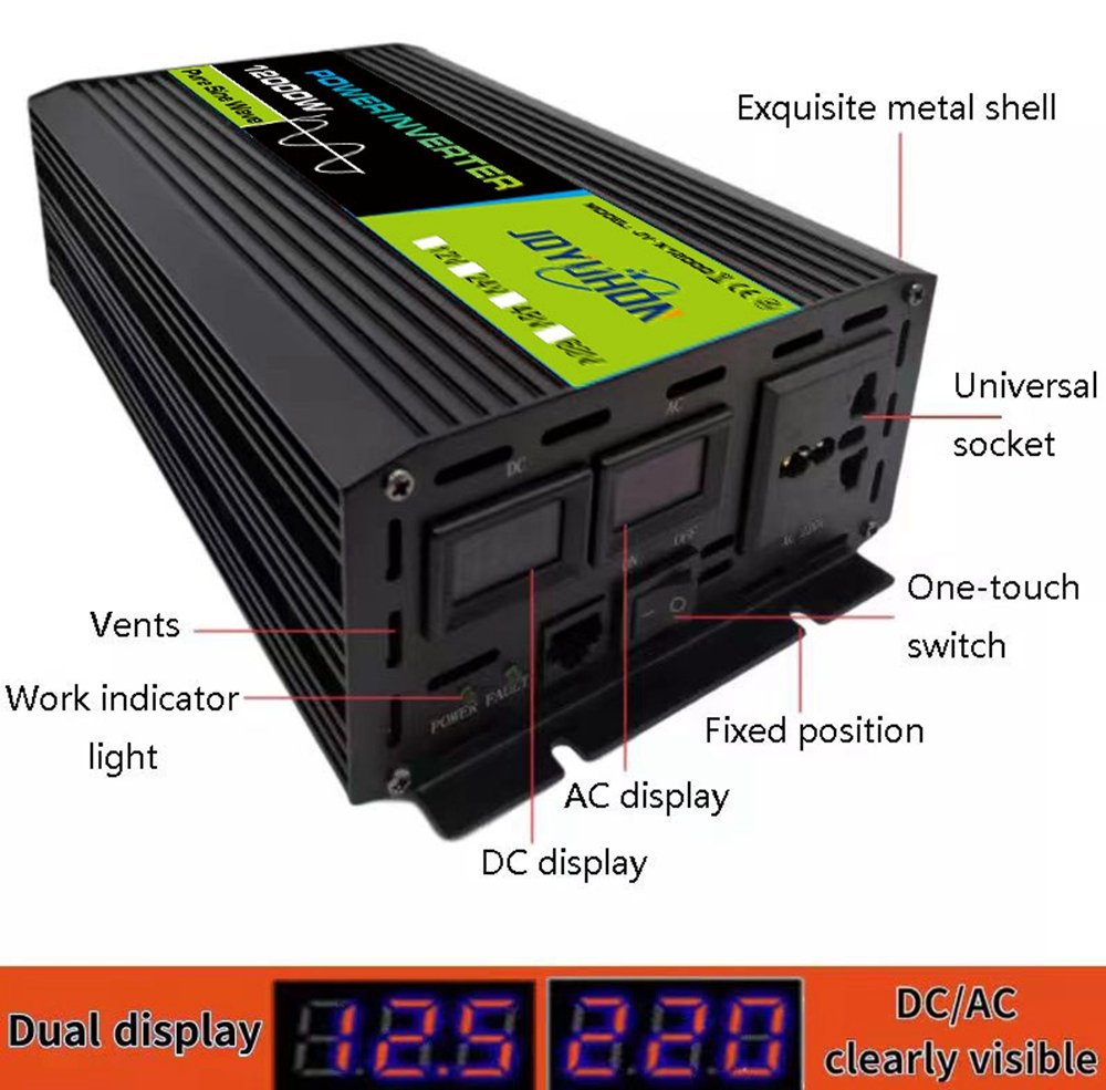 JOYUHON Solar Inverter System DC12V TO AC220V 3000W-12000W Pure Sine ...