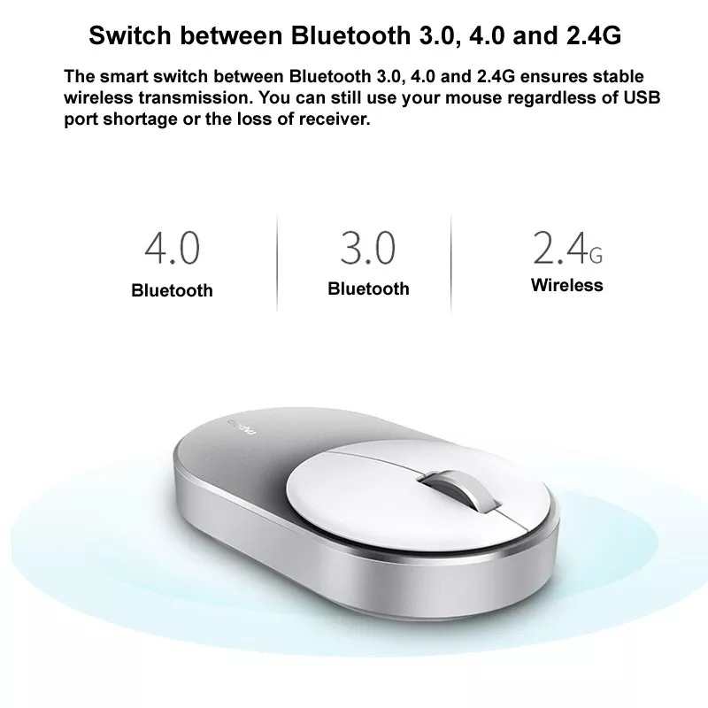 Rapoo M600 Mini Size Multi-mode Bluetooth 3.0 / 4.0 / 2.4GHz Wireless ...