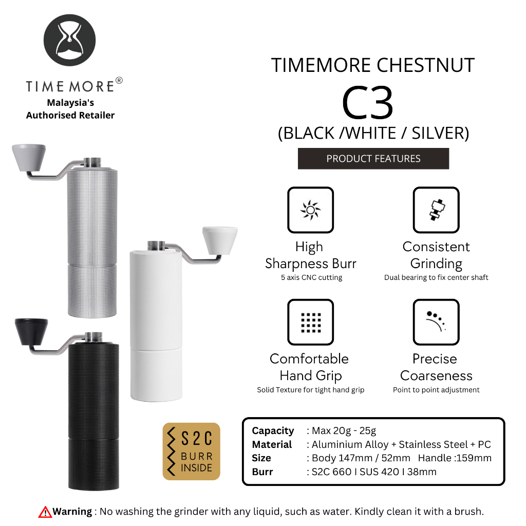 TIMEMORE Chestnut C3S Pro / C3 ESP / C3 Pro / C3 / C2 /C2 Max Manual ...