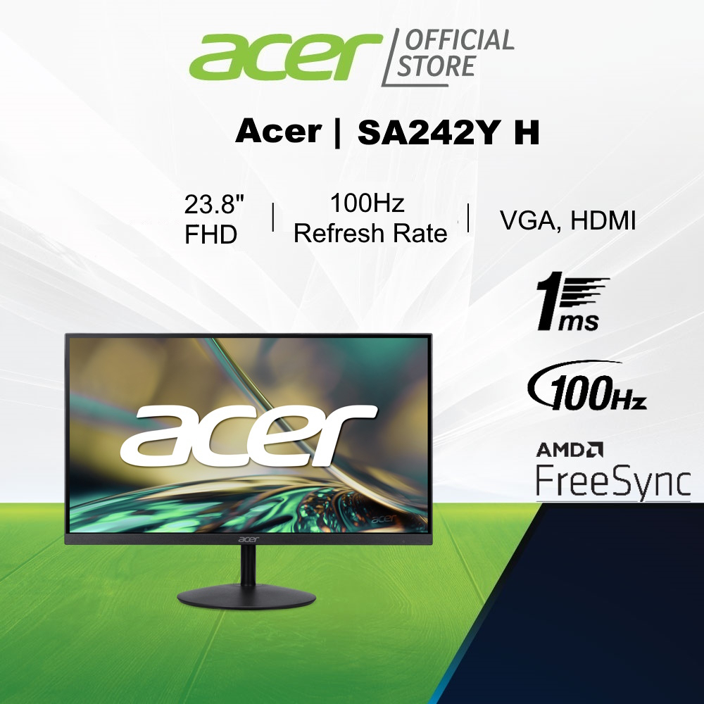 ACER XV240Y 23.8" OC-165hz FHD-IPS/ EI242QRP 23.6" 144Hz FHD VA CURVED ...