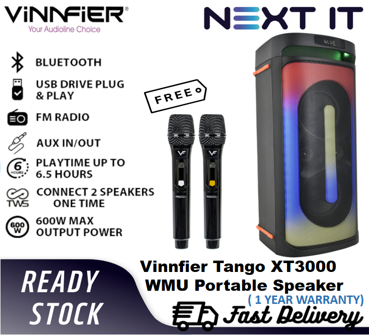 [READY STOCK] Tango XT3000 WMU Portable HI-FI Loud Speaker | Shopee ...