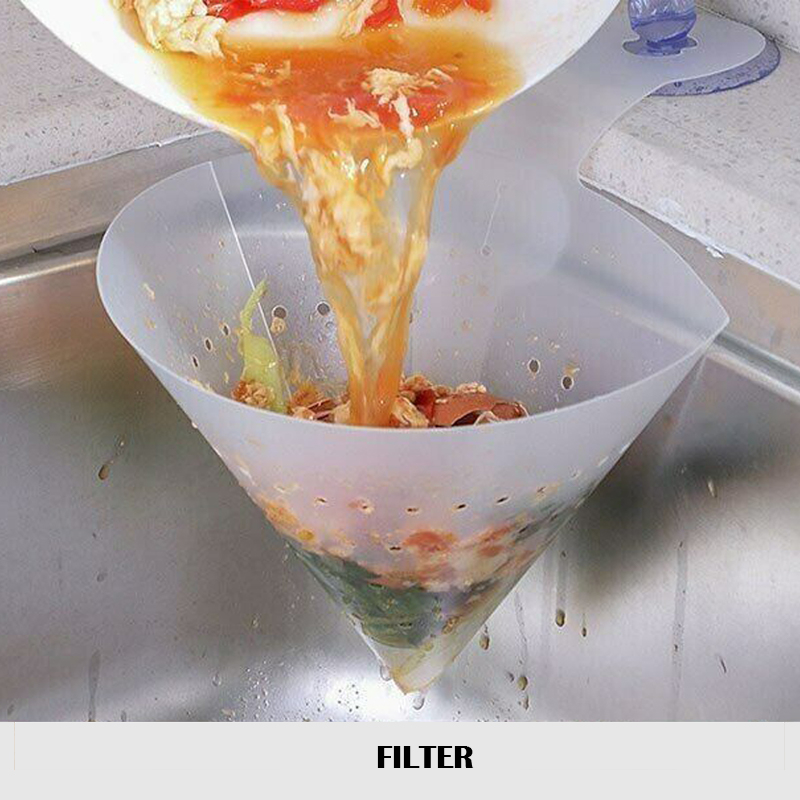 Portable Drain Sink Strainer Filter Food Waste Catcher Foldable Anti ...