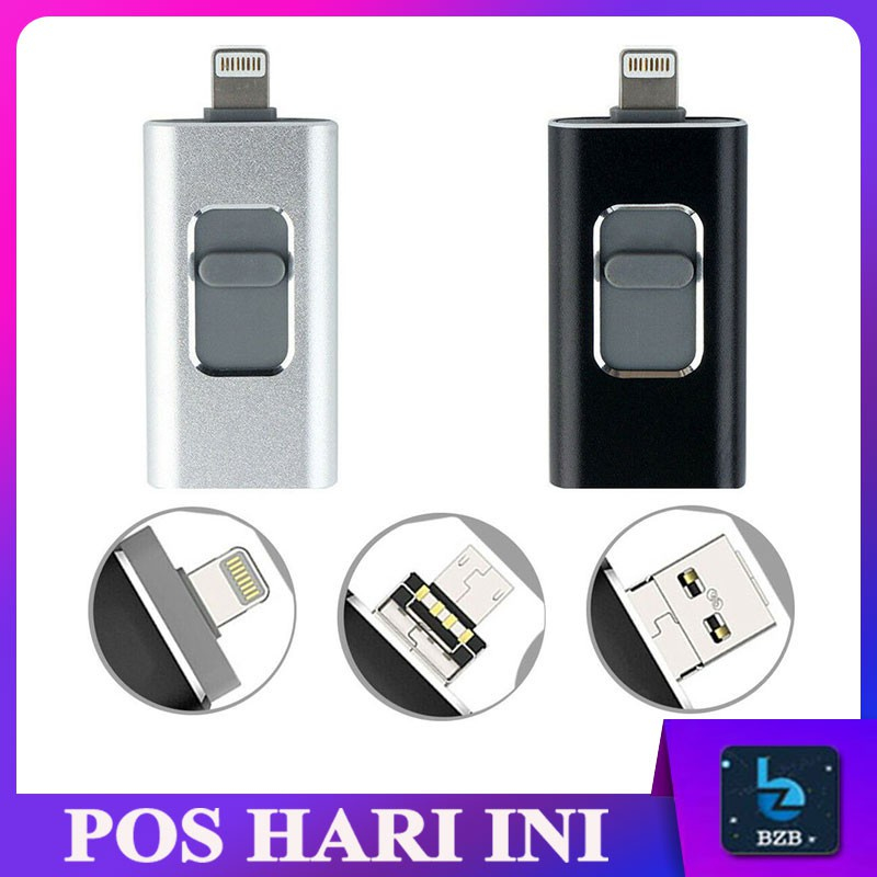 3 in 1 OTG USB Plug-and-play Data Memory Storage Pendrive OTG Drive ...