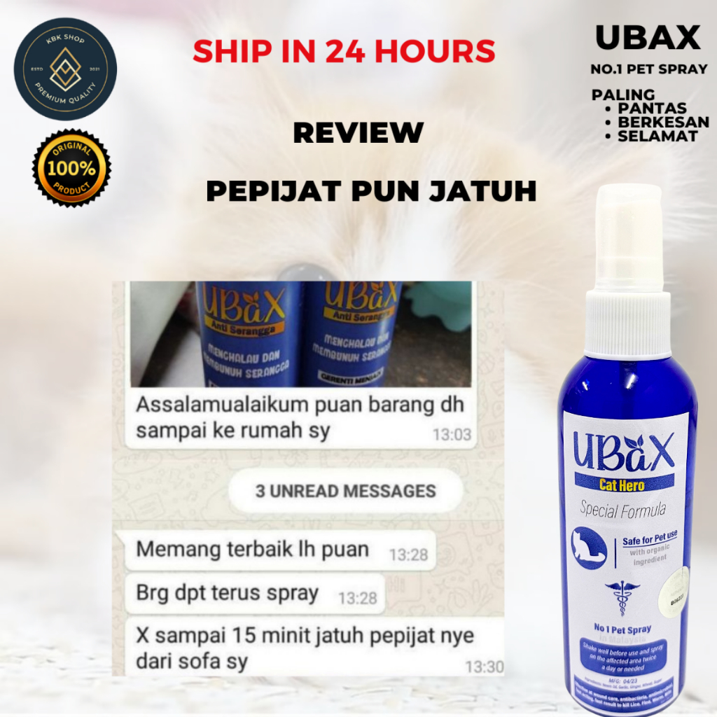 Ubax Ubat Kutu Kucing Ubat Kurap Kucing Ubat Selsema Kucing Luka Hama ...