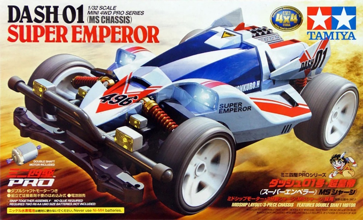 Tamiya 18632 Mini 4WD 1/32 Dash-01 Super Emperor (MS-Chassis) | Shopee ...