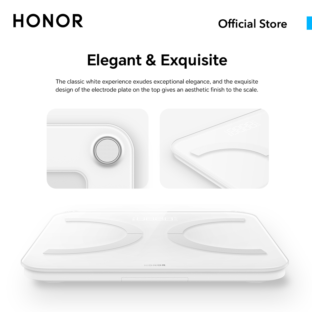 HONOR Scale 3 5502AAQB - (18 Body Health Indicators/Wi-Fi & Bluetooth ...