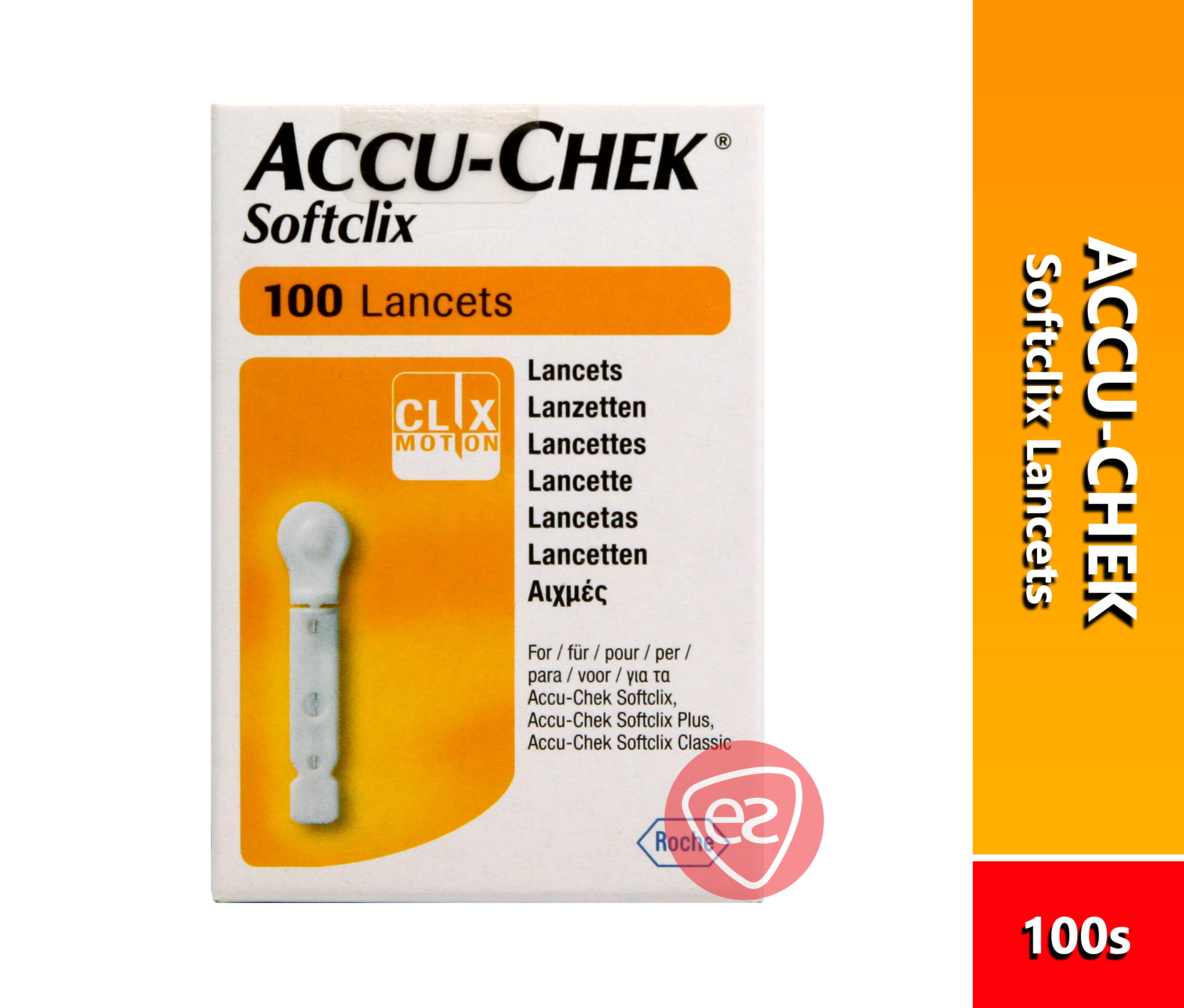 Accu-Chek Softclix Kit (1 Softflix Lancing Device + 25 Softlix Lancets ...