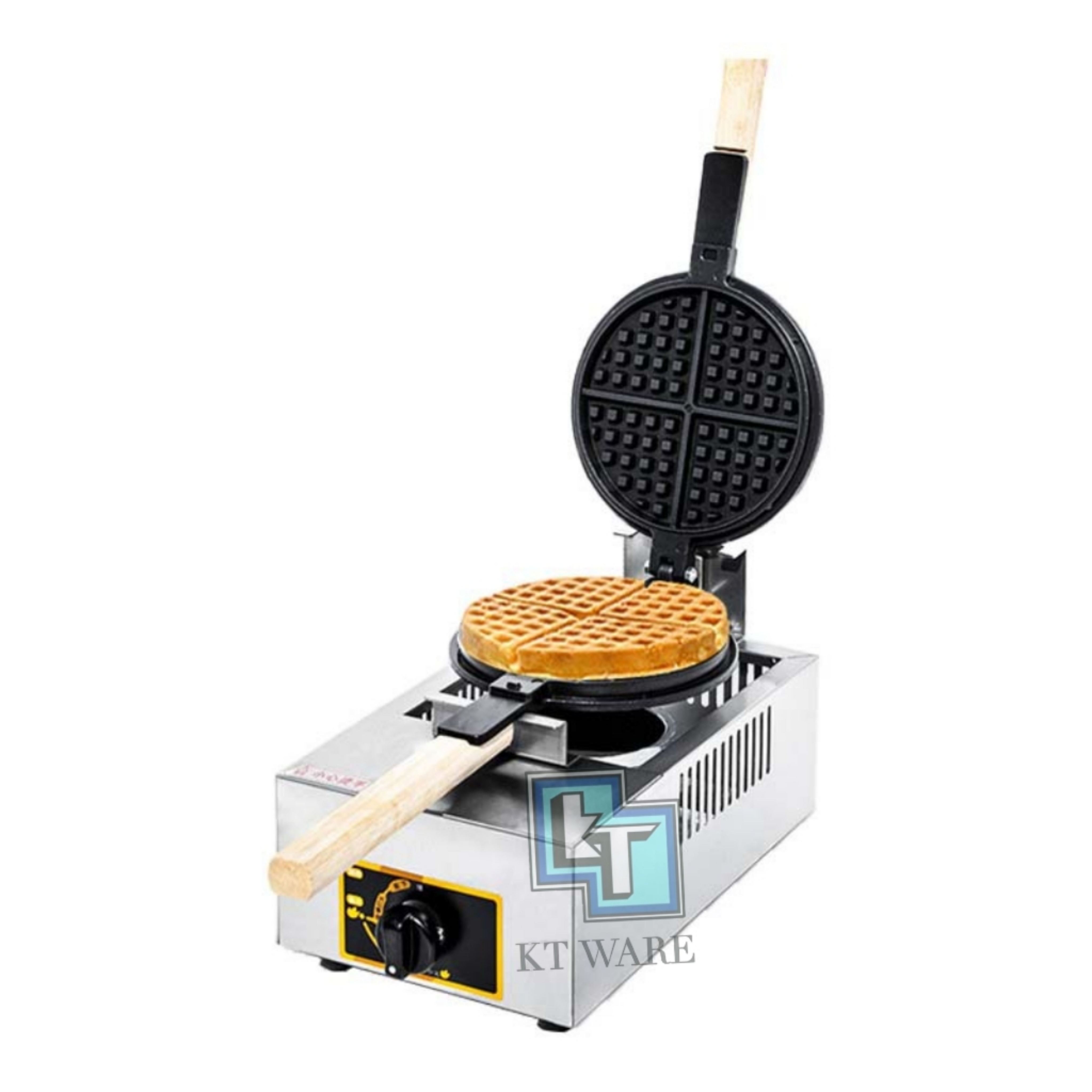 KT WARE Commercial Gas Waffle Baker Stove Portable Waffle Maker Telfon ...