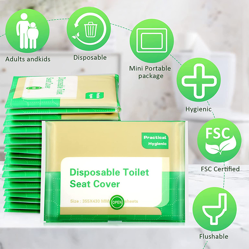 Travel Disposable Toilet Seat Cover Portable Toilet Paper Pad Anti ...