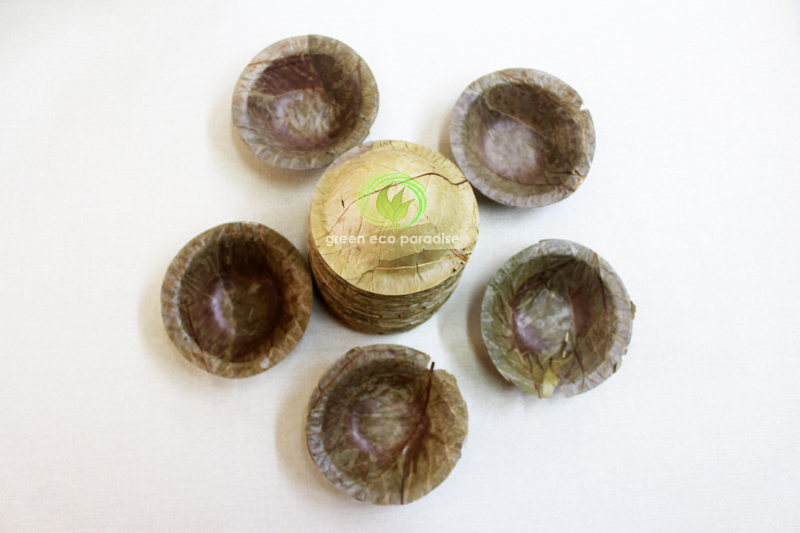 Natural Leaf Disposable Bowl 100 pieces +/- Thonnai | Shopee Malaysia