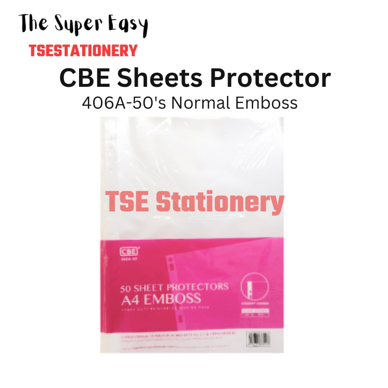 CBE A4 11 Holes Sheet Protector 305A 406A 304A 306A 10'S/Pack / 50'S ...