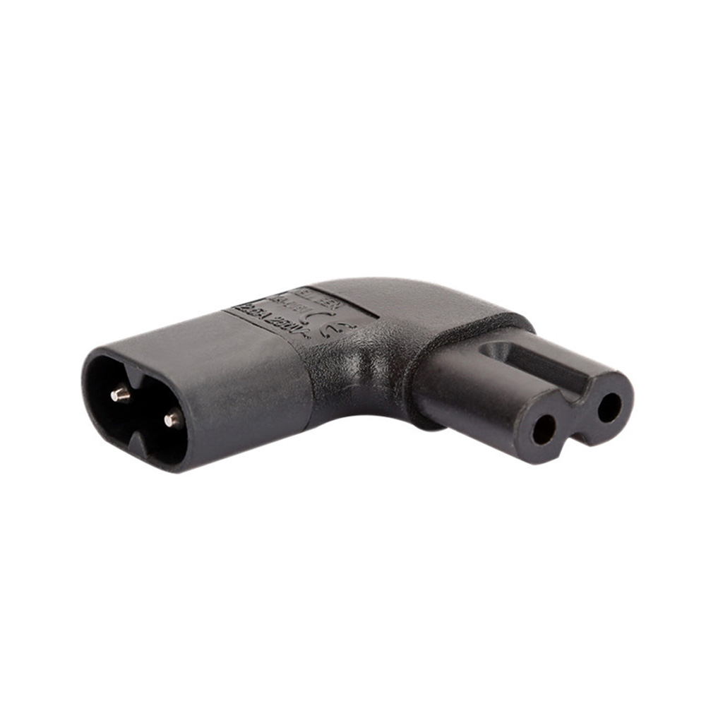 AC Cord IEC 320 2Pin C7 Female To C8 Male Power Plug 90° Up Down/Left ...