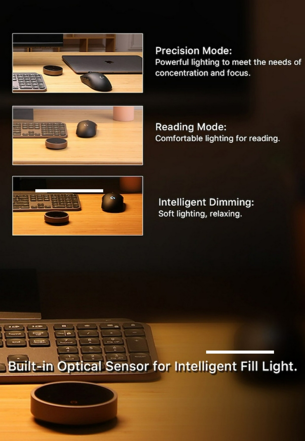 ELESENSE E1129 PC Monitor Light Bar with Wireless Smart Controller / 12 ...