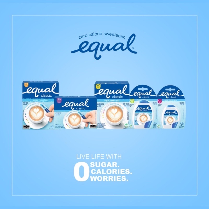 Equal Classic Sweetener Sticks/ Tablets (Suitable for Diabetics ...