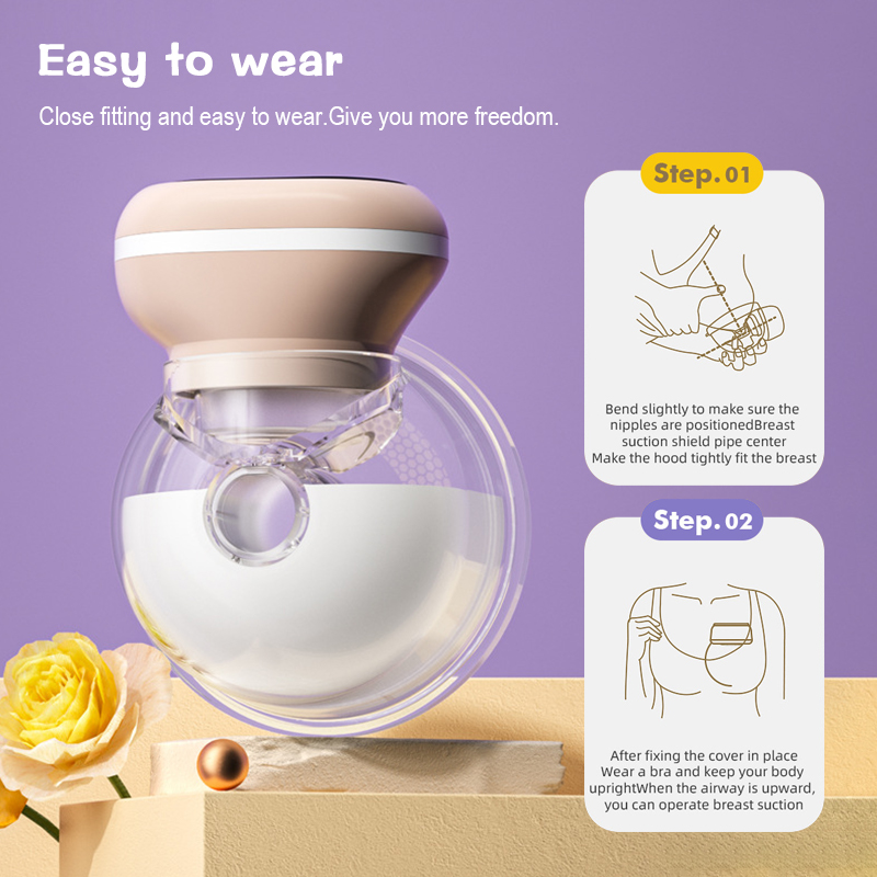 Smart Electric Breast Pump Wearable Handsfree Wireless Automatic Breast ...