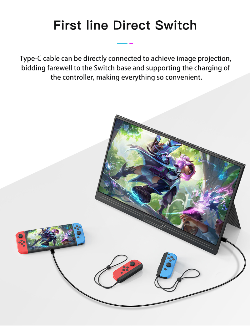 BYONE Touch Portable Gaming Monitor Touch Screen For Switch XBOX PS4 ...