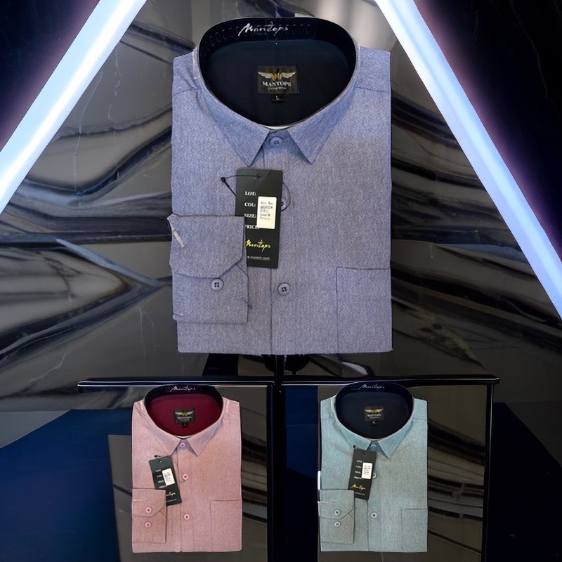 M-7XL MAN LONG SHIRT NORMAL FIT OFFICE WEAR NORMAL FIT CASUAL WEAR/PLUS ...