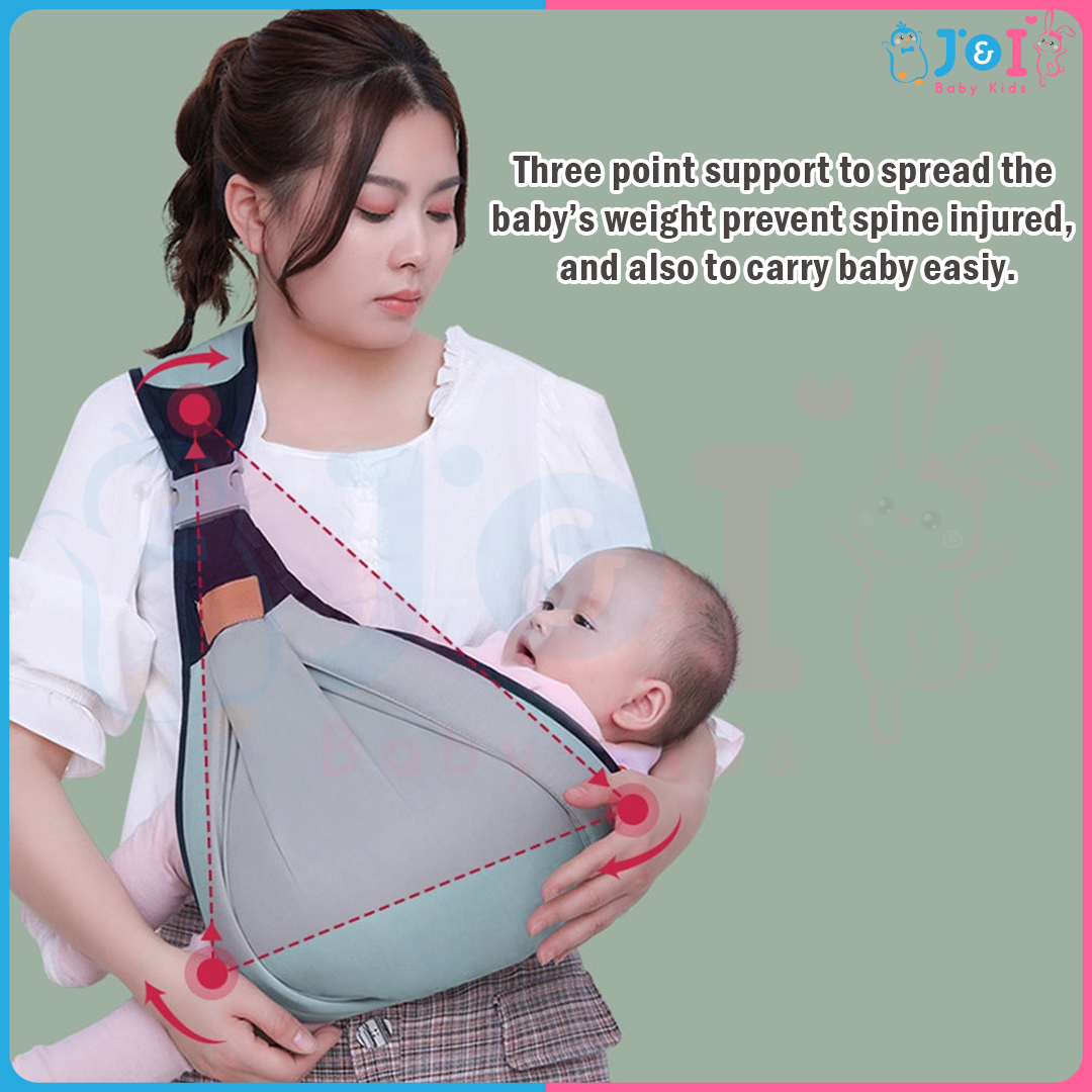 Baby Carrier Wrap One Shoulder Slings Mesh Breathable Easy to Cary Wear ...