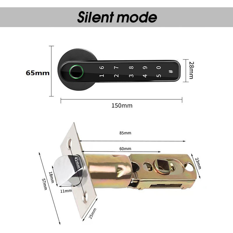 Fingerprint Smart Door Lock Digital Password Lock Electronic Smart ...