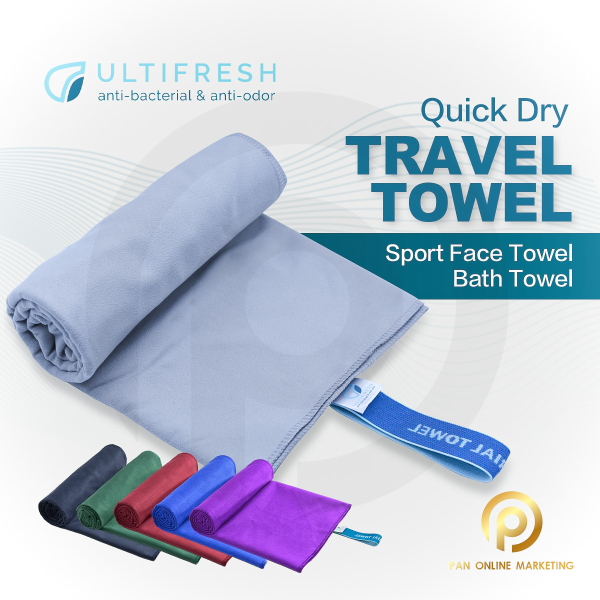 Quick Dry Sport Face Bath Towel Microfiber Polyester Ultifresh Tuala ...