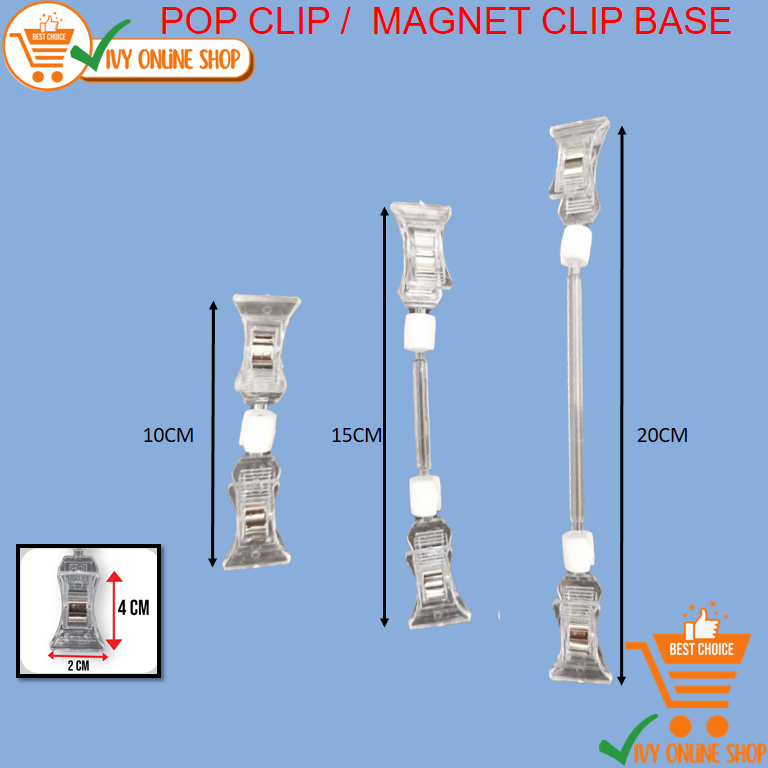 Pop Card Price Holder Transparent Clip Mini Clip Stand Price Tag Clip ...
