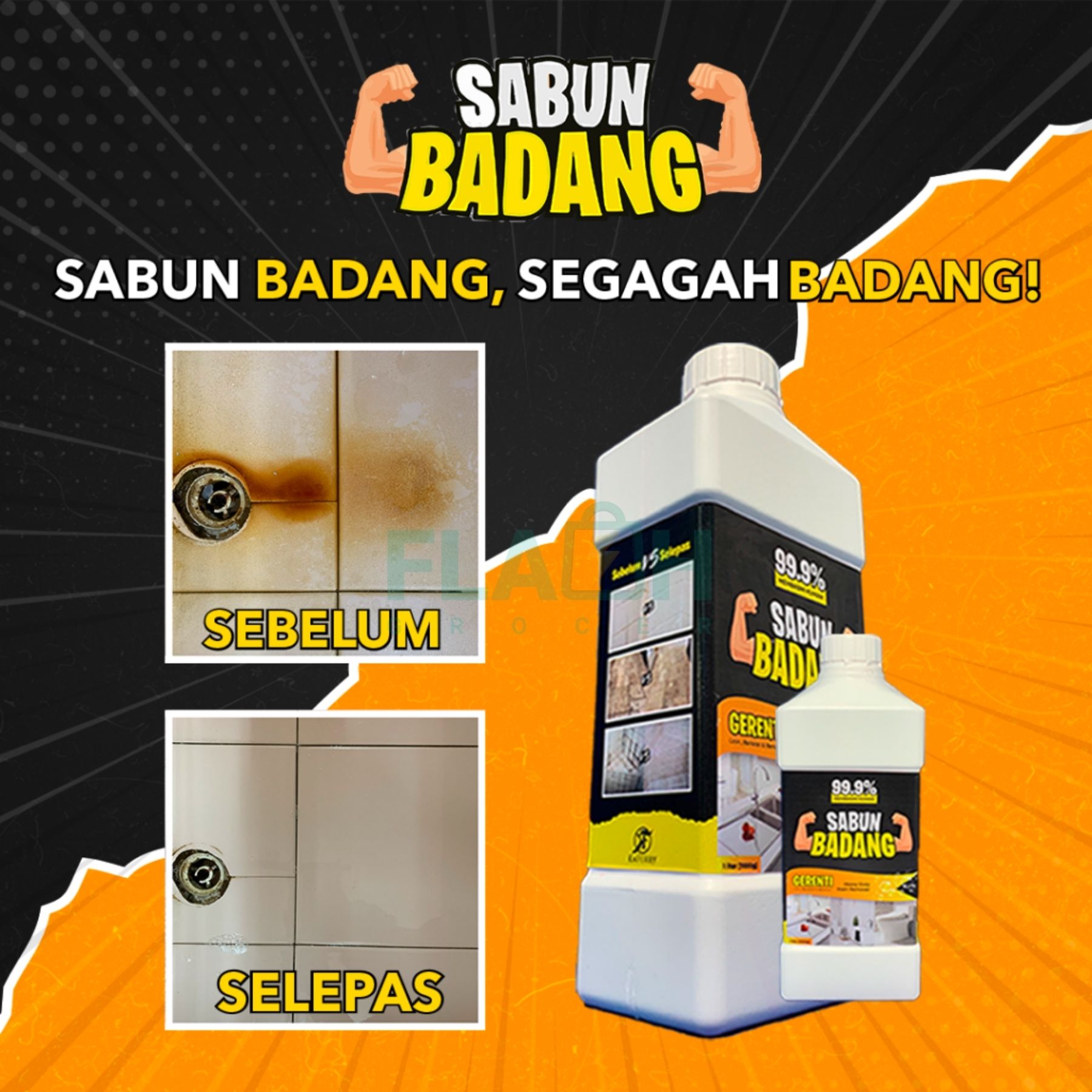 KAFERRY Sabun Badang Stain Remover 1000ml/SABUN BADANG pencuci baju ...