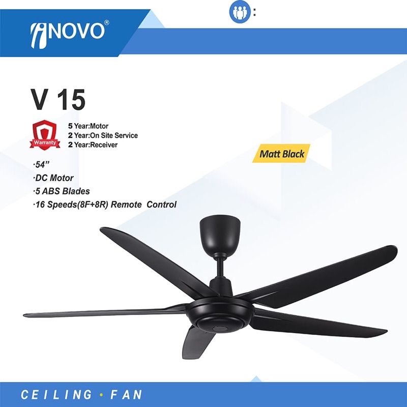 Regair Inovo V15 56”/40” DC Motor Ceiling Fan 8 Speed with Remote ...