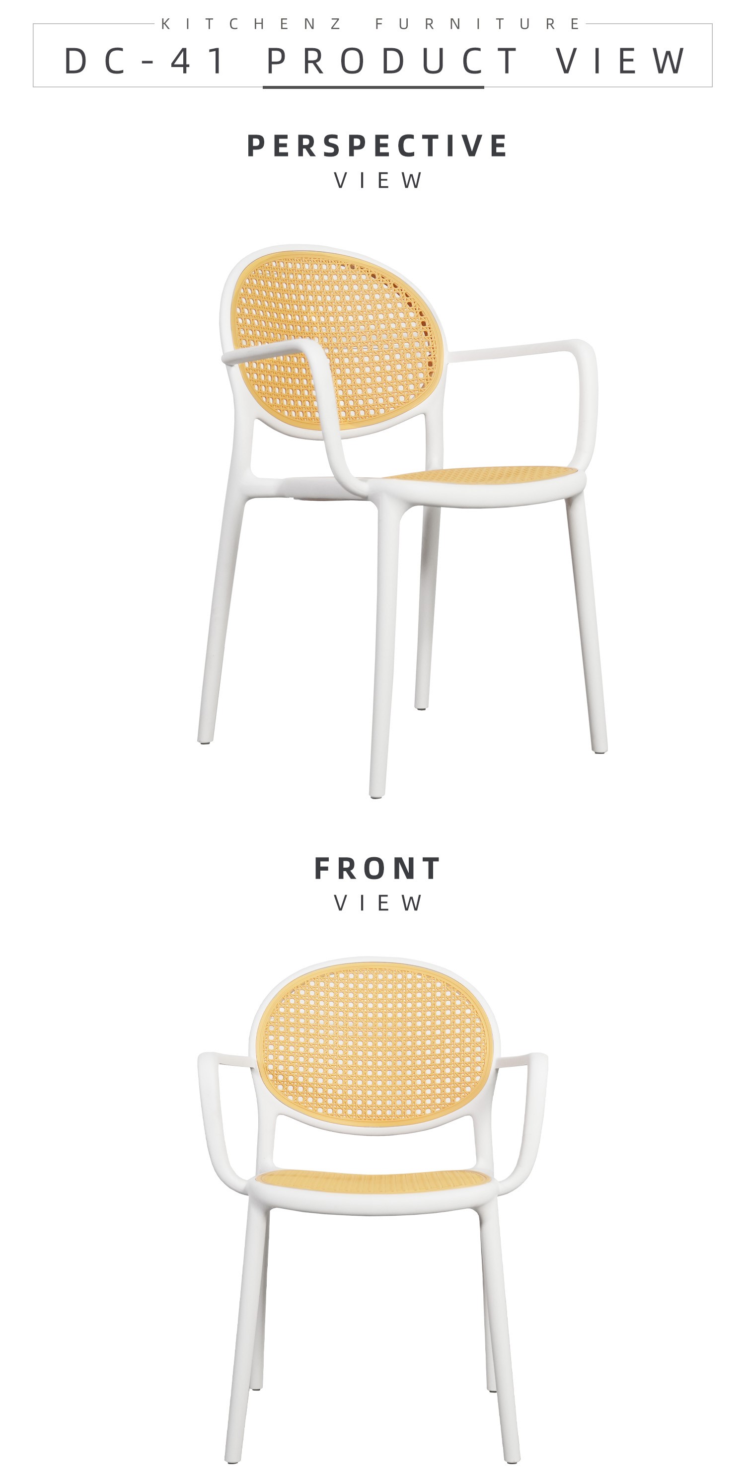 KitchenZ 2PCS/4PCS Dining Chair Kerusi Makan with / without armrest /PU ...